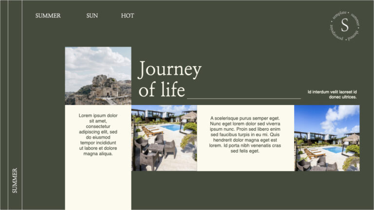 Summer Themed Powerpoint Template – MasterBundles