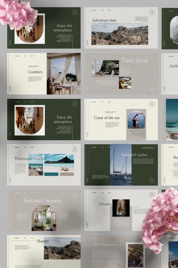 Summer Themed Powerpoint Template – MasterBundles