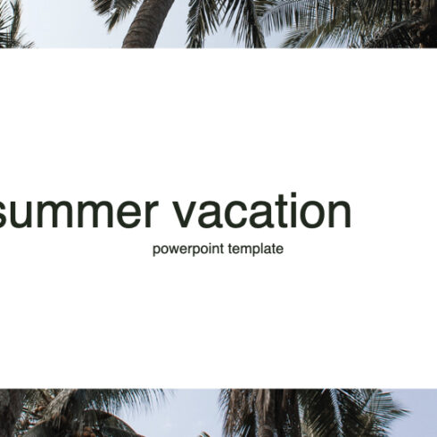 Summer Vacation Powerpoint Template | Master Bundles