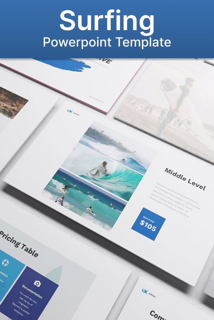 Surfing Powerpoint Template – MasterBundles