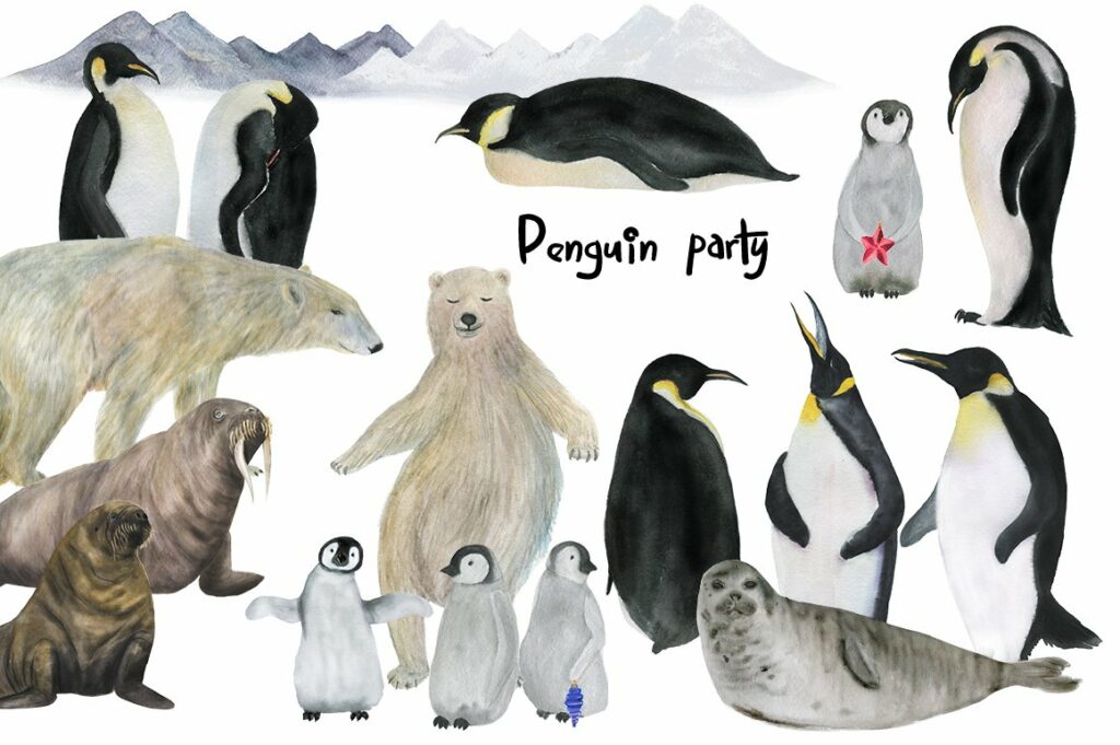 Penguin Party – MasterBundles