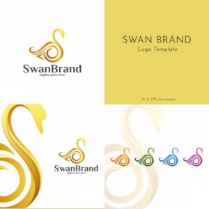 Swan Brand - Logo Template – MasterBundles