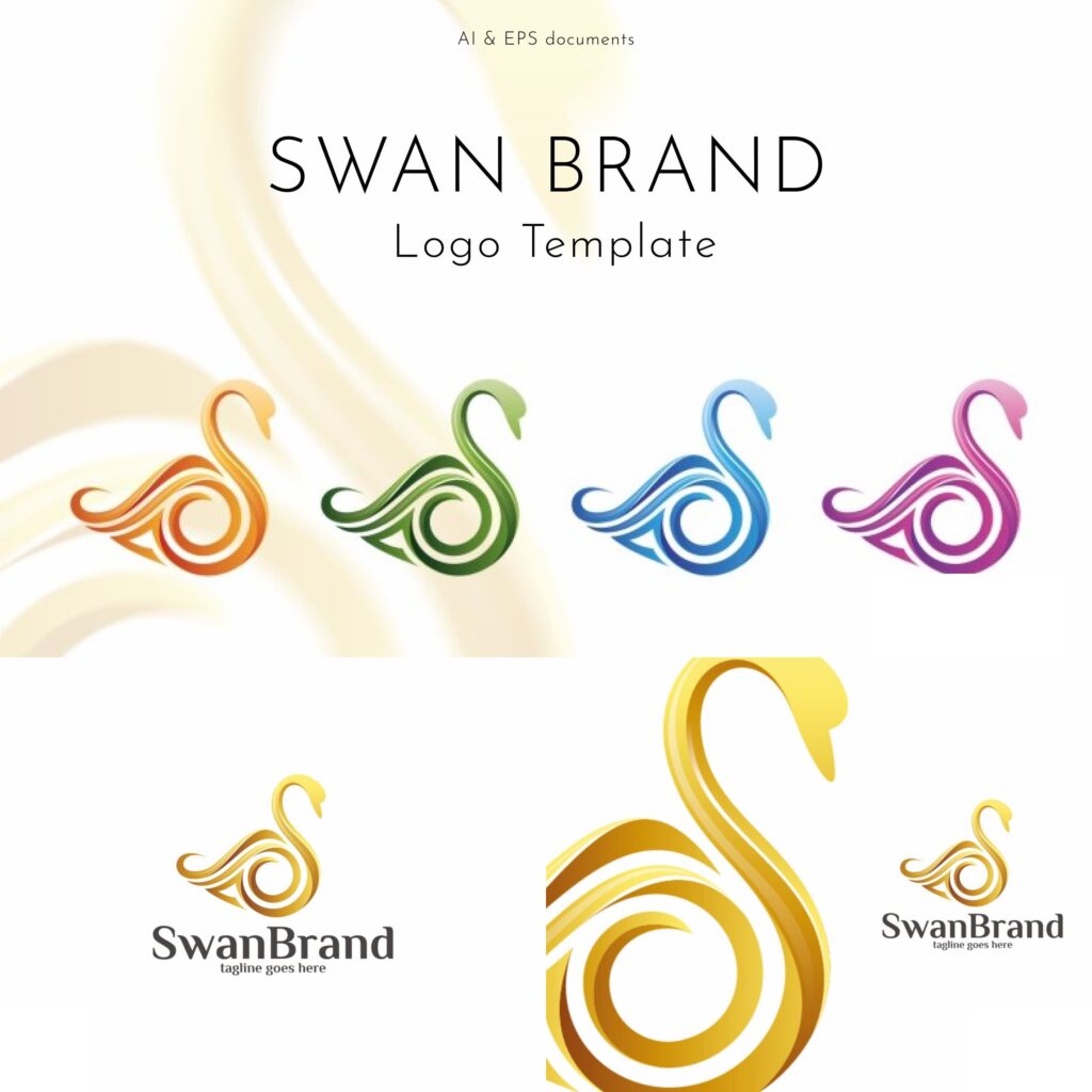Swan Brand - Logo Template – MasterBundles