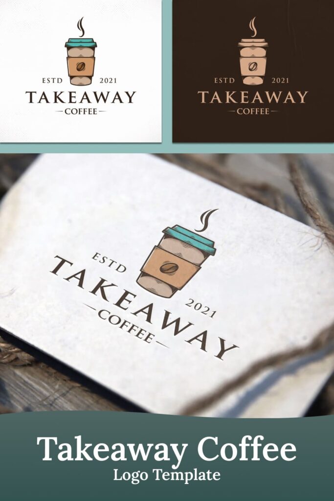 Takeaway Coffee Logo Template – MasterBundles