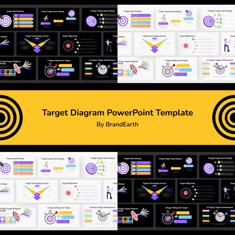 Target Diagram PowerPoint Template – MasterBundles