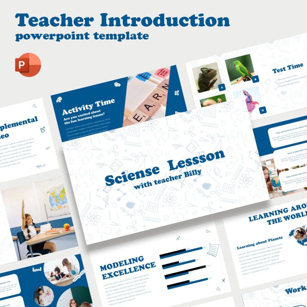 Teacher Introduction Powerpoint – MasterBundles