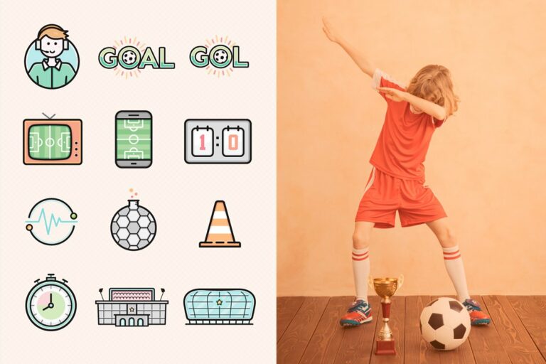 Soccer/Football Filled Icons Bundle – MasterBundles