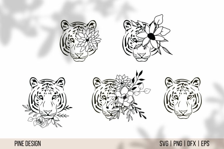 Floral Animals, Flower Animals SVG Bundle – MasterBundles