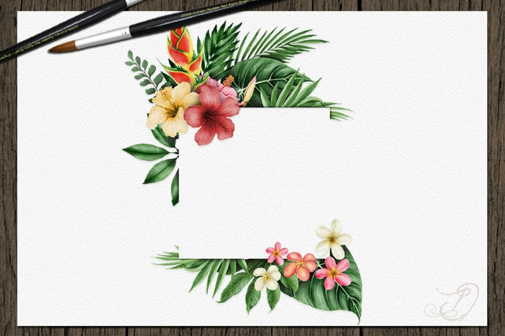Tropical Frames Illustration – MasterBundles