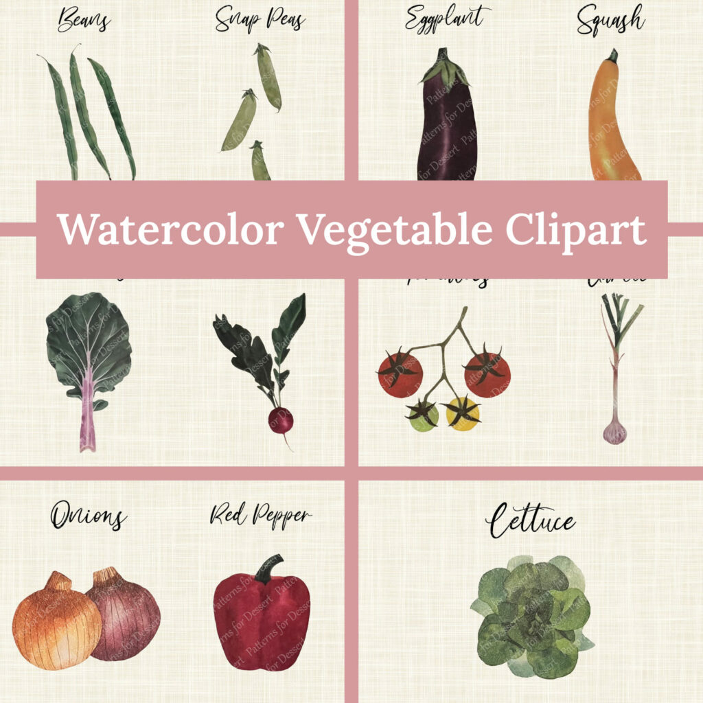 Watercolor Vegetable Clip Art – MasterBundles