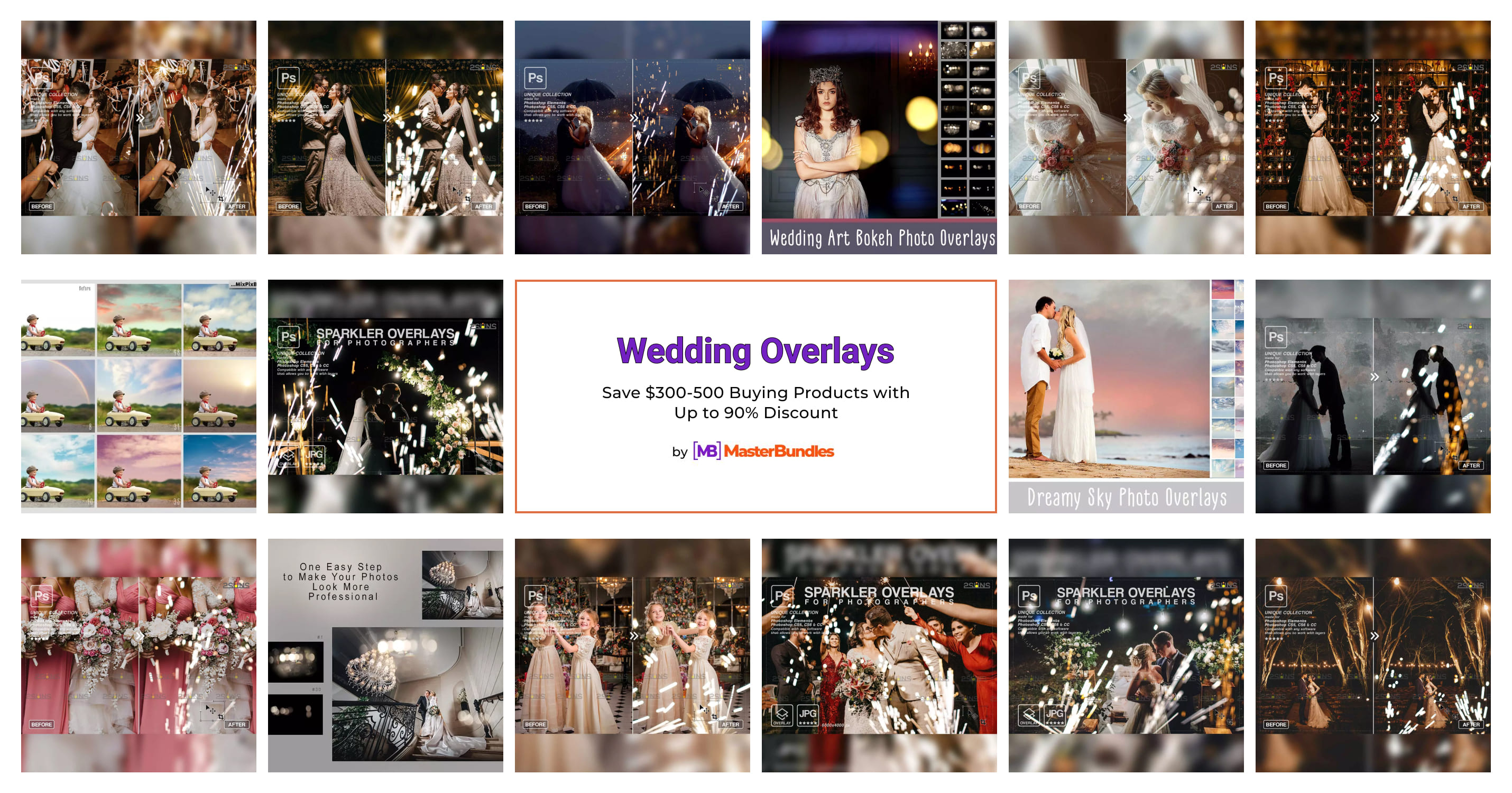 149+ Wedding Overlays for 2025 - MasterBundles