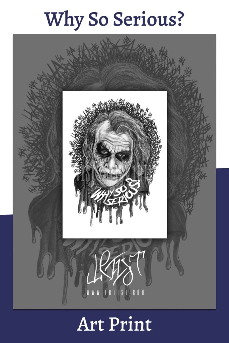 Why So Serious? Art Print (A4) *Joker – MasterBundles