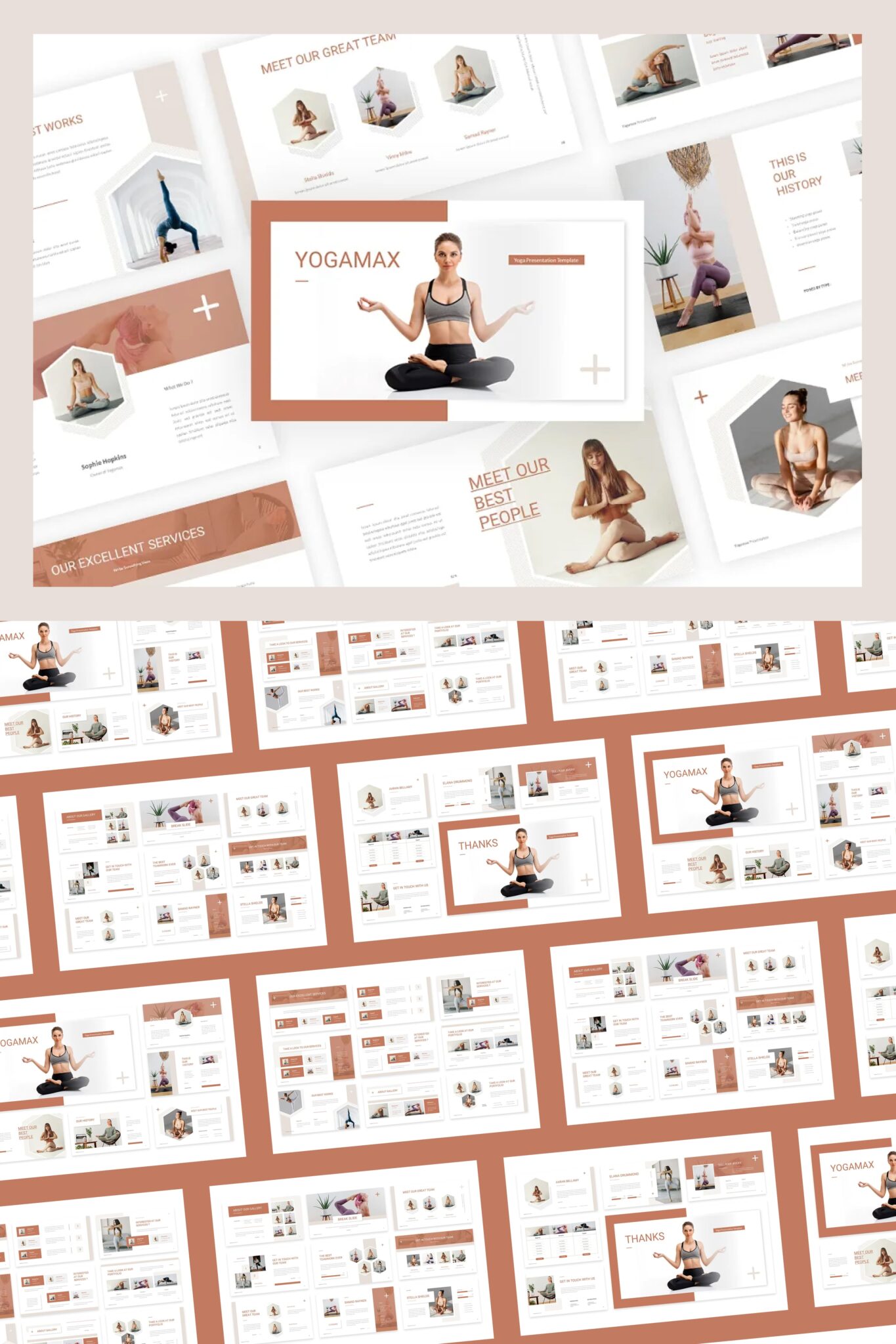Yogamax - Yoga Powerpoint Template – MasterBundles