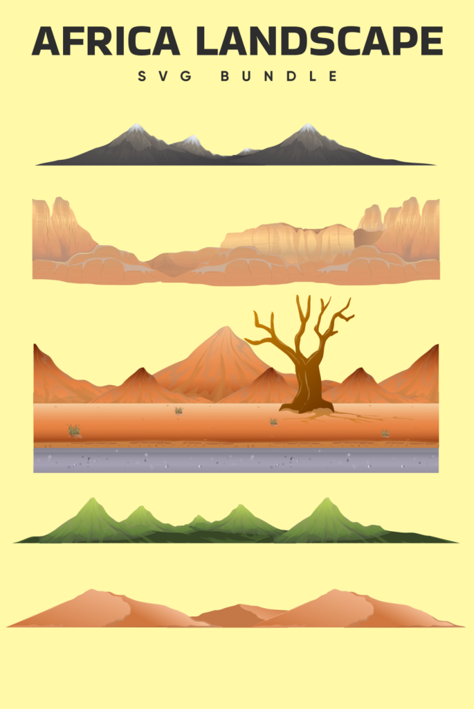 Africa Landscape SVG – MasterBundles