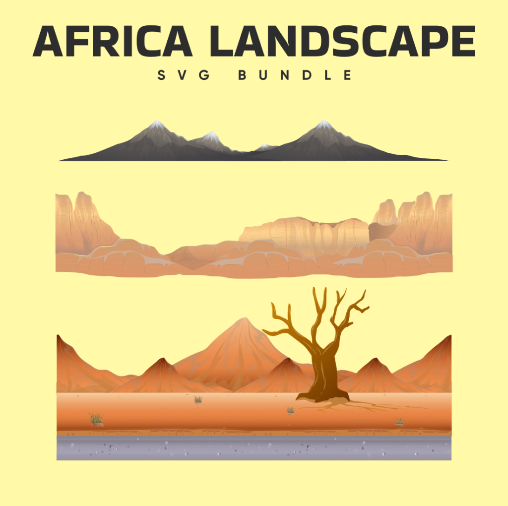 Africa Landscape SVG – MasterBundles