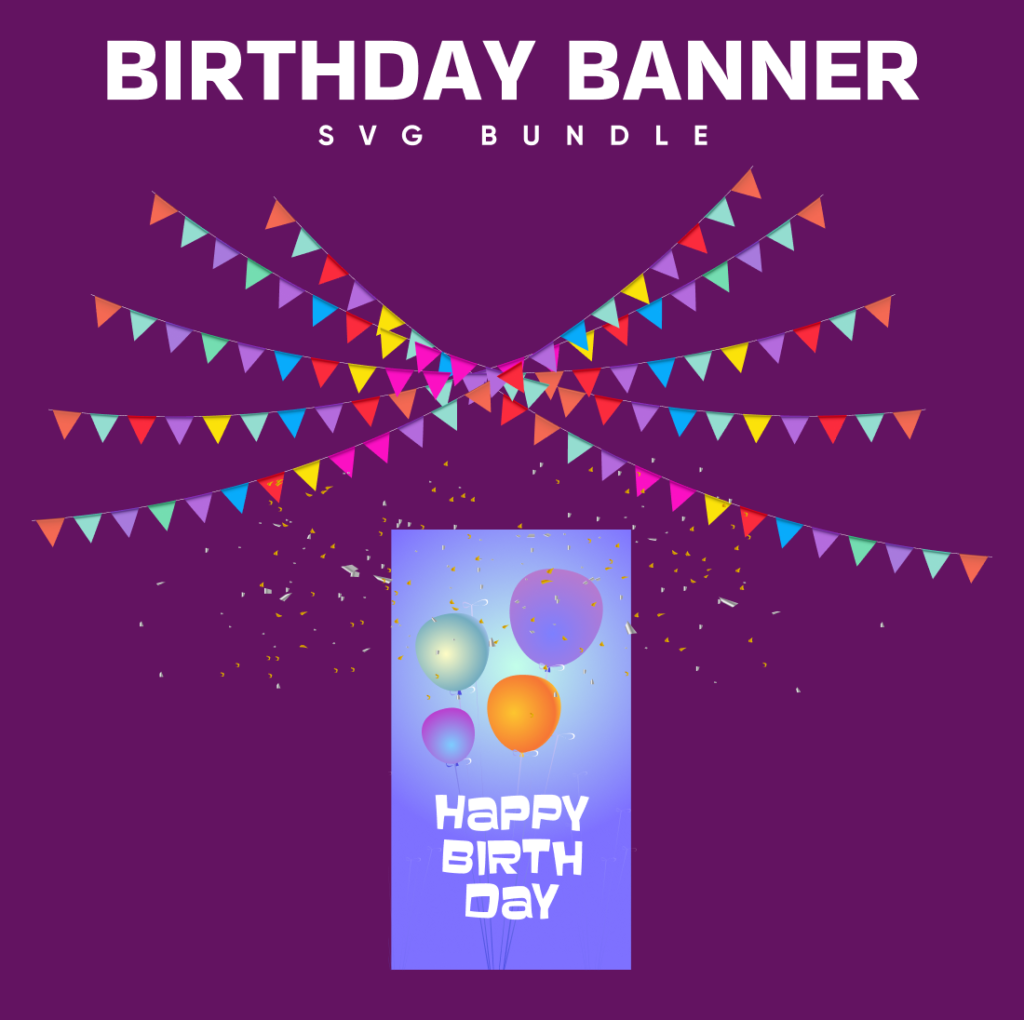 Birthday Banner SVG – MasterBundles