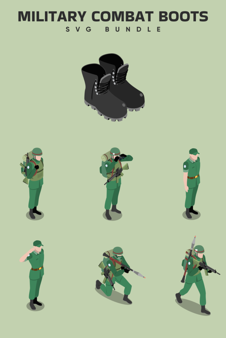 Military Combat Boots SVG – MasterBundles