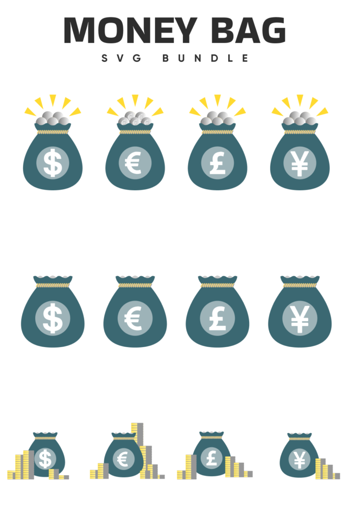 Money Bag SVG Designs – MasterBundles