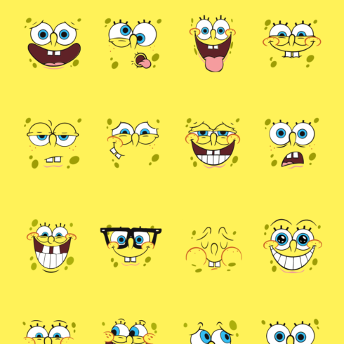 Spongebob Face SVG Designs | Master Bundles