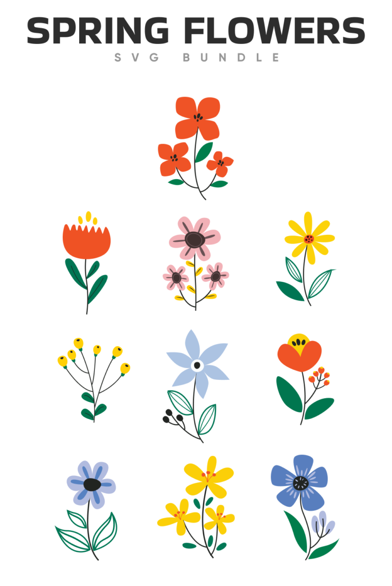 Spring Flowers SVG – MasterBundles
