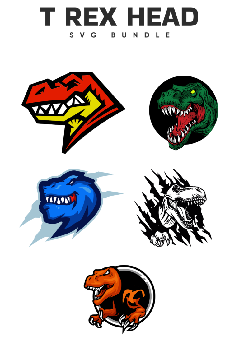 T-rex Head SVG – MasterBundles