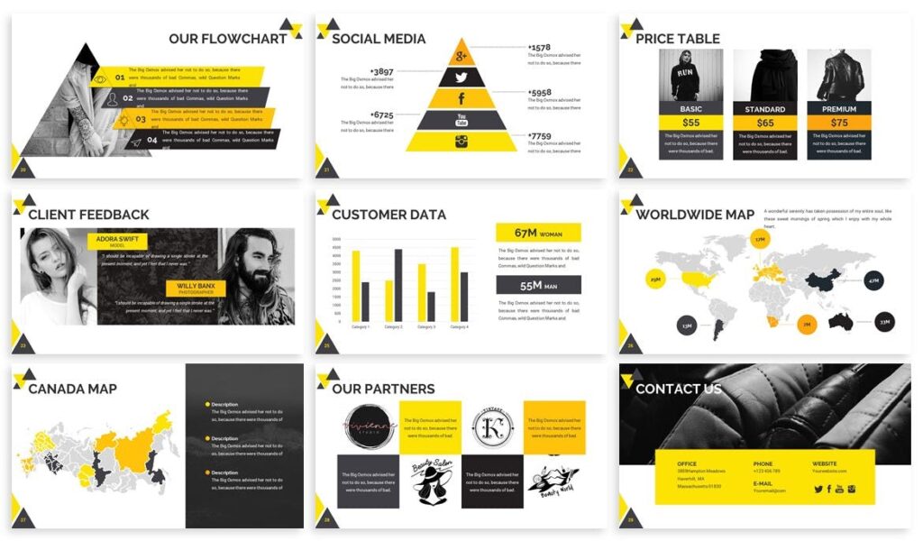 Nuevo - Abstract Powerpoint Template – MasterBundles