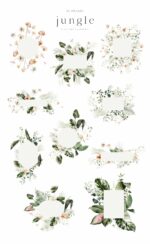 Lost in the Jungle Watercolor Set | Master Bundles