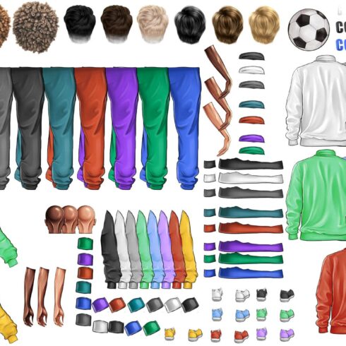 Football clipart, soccer clipart. | MasterBundles