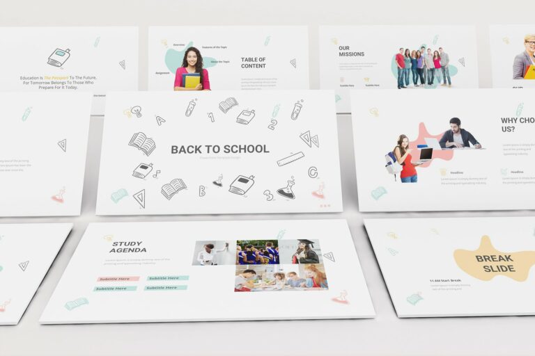 Back To School Powerpoint Template – MasterBundles