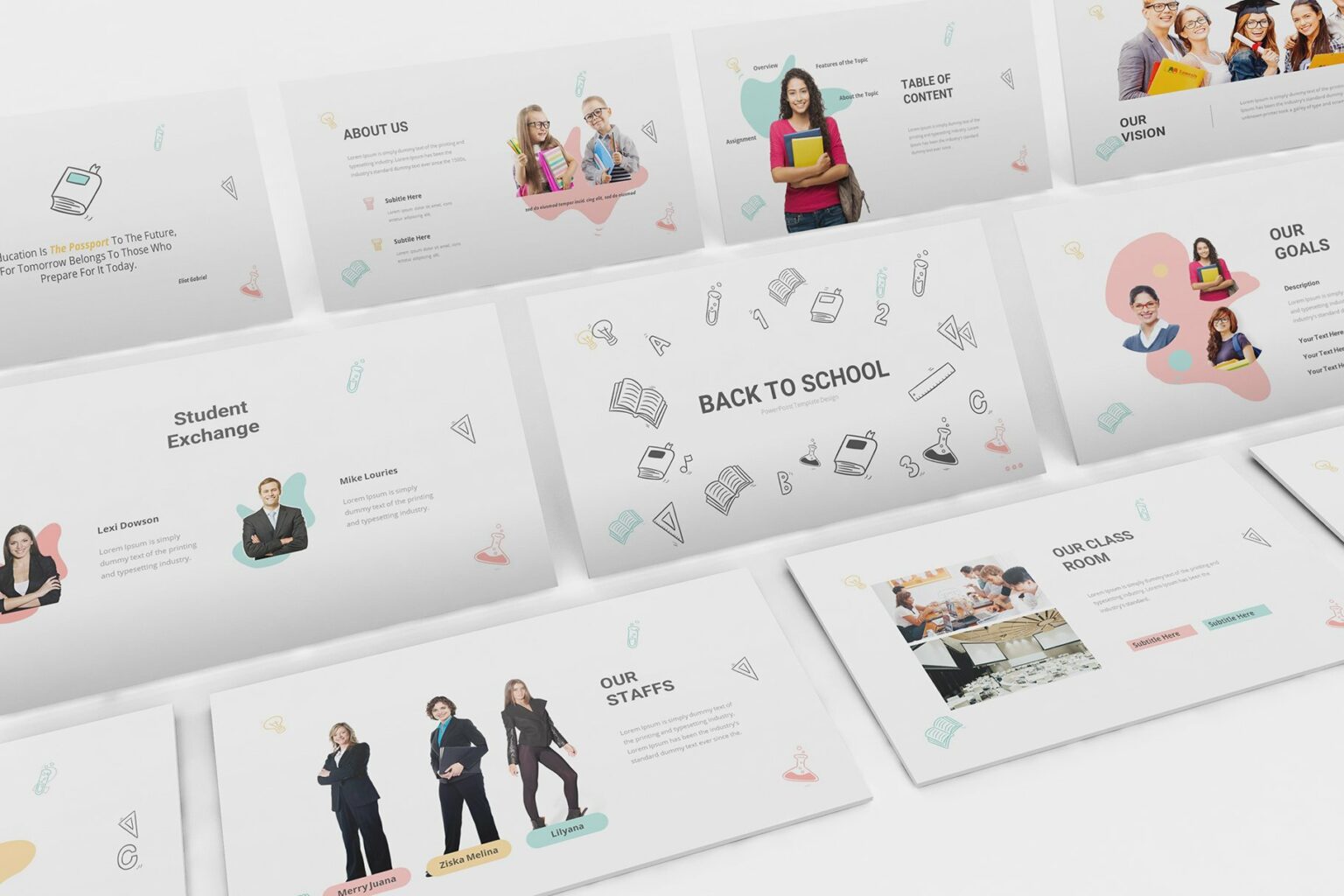 Back To School Powerpoint Template – MasterBundles