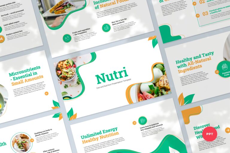 Diet and Nutrition PowerPoint Template – MasterBundles