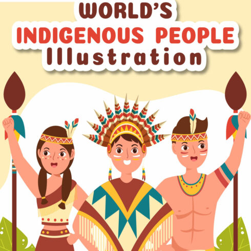 15 Worlds Indigenous Peoples Day Illustration | MasterBundles