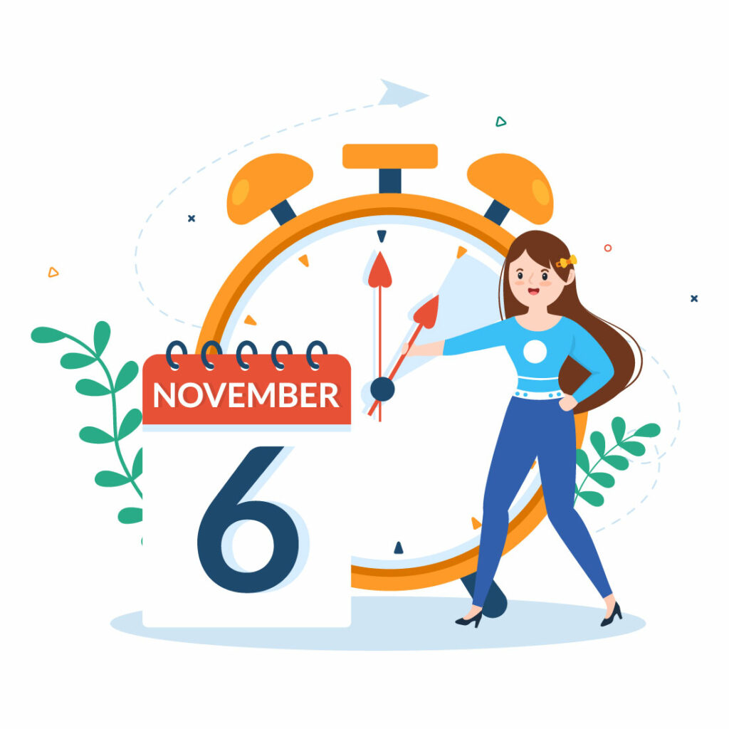 13 Daylight Savings Time Illustration - MasterBundles