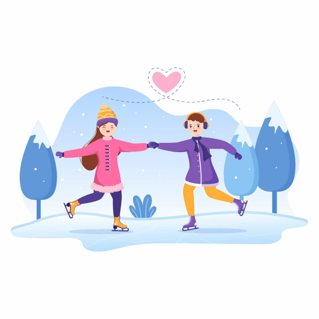 12 Ice Skating Design Illustration - MasterBundles
