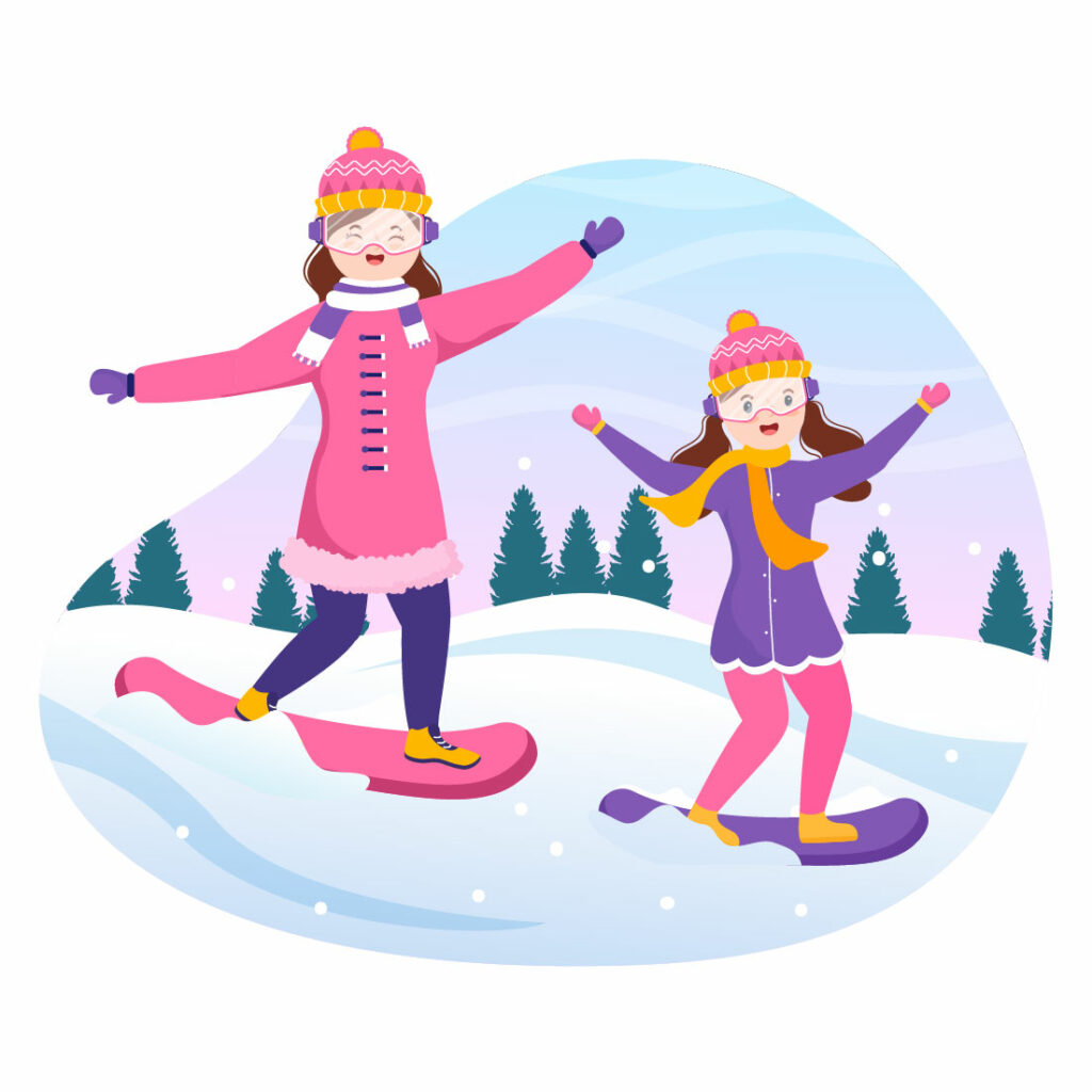 13 Snowboarding Activity Illustration - MasterBundles