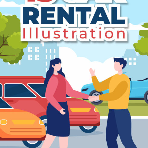 15 Car Rental Illustration | MasterBundles