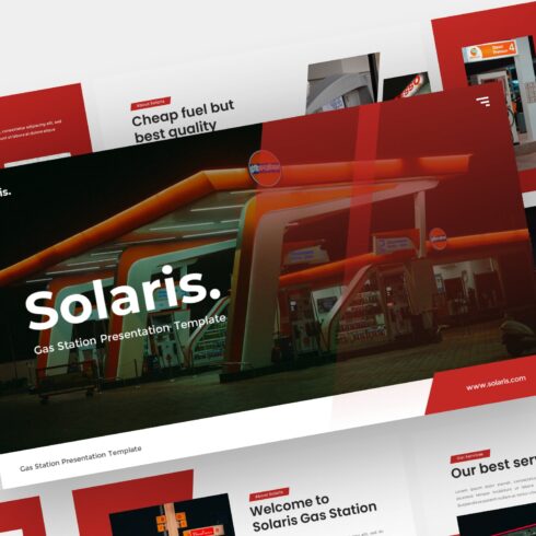 Solaris - Gas Station Powerpoint Template | Master Bundles
