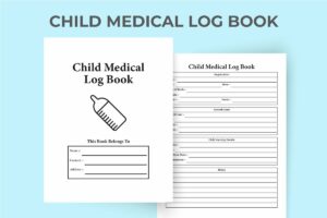 Child Medical Log Book KDP Interior | Master Bundles