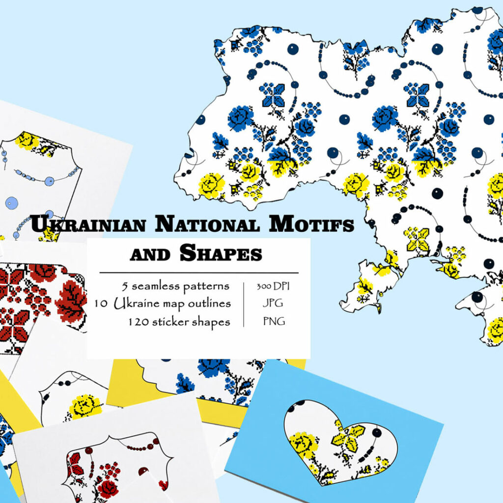 Ukrainian National Motifs and Shapes - MasterBundles