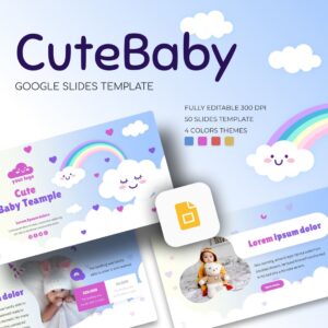 Cute Baby Google Slides Theme – MasterBundles