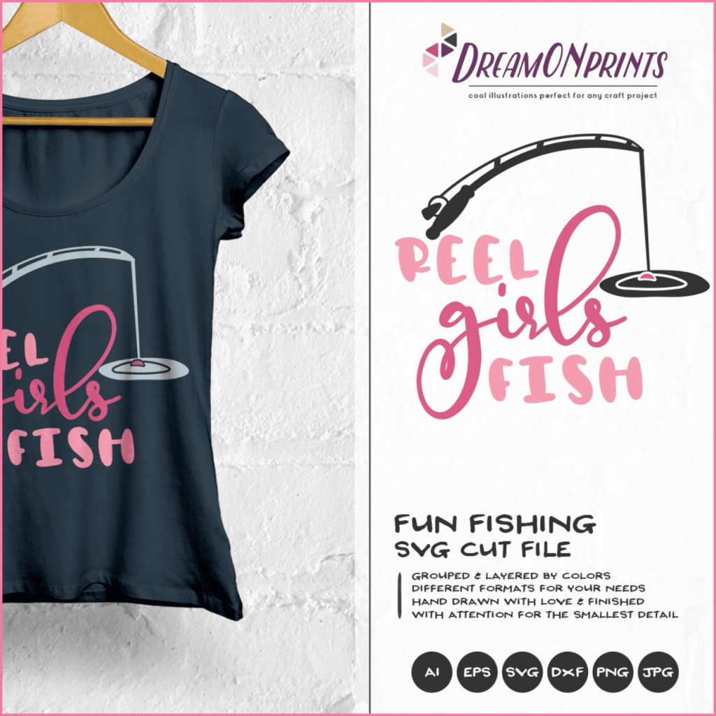 Fishing SVG - Reel Girls Fish SVG – MasterBundles
