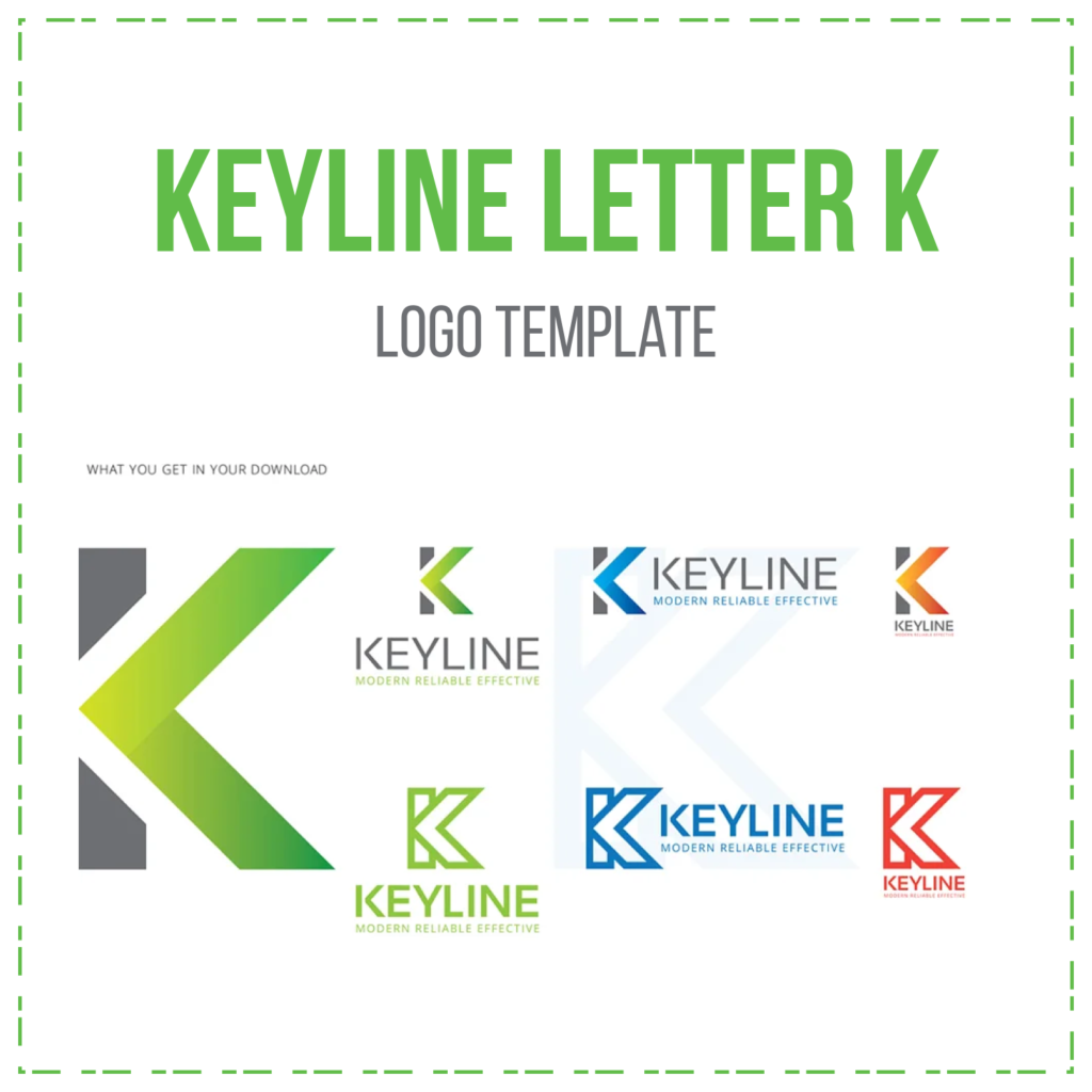 Keyline Letter K Logo Template – MasterBundles