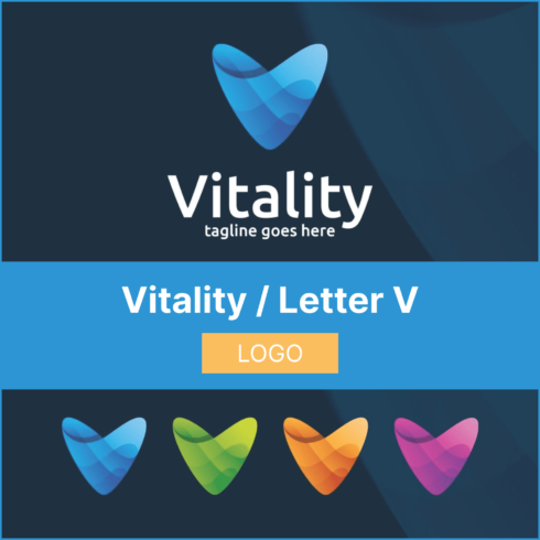 Vitality Letter V - Logo – MasterBundles
