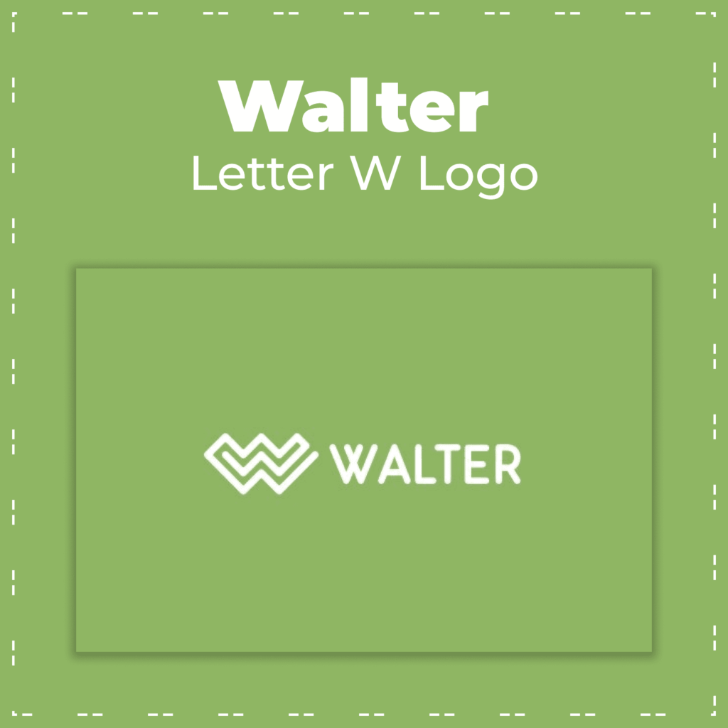 Walter Letter W Logo – MasterBundles