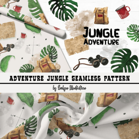 Adventure Jungle Seamless Pattern – MasterBundles