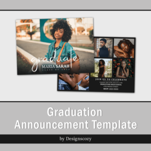 Graduation Ceremony Announcement Template | Master Bundles