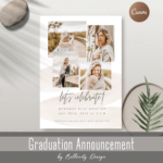 University Graduation Announcement Template – MasterBundles