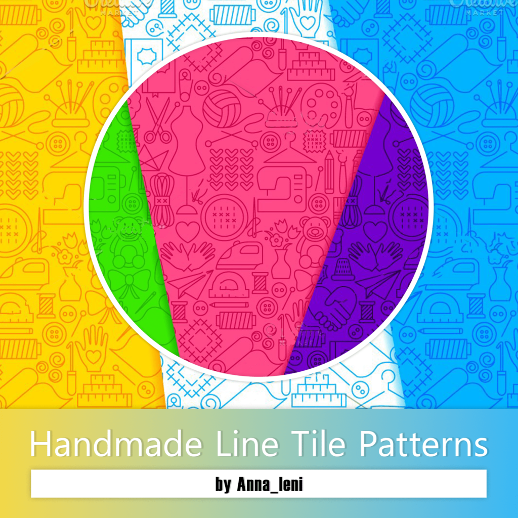 Handmade Line Tile Patterns – MasterBundles