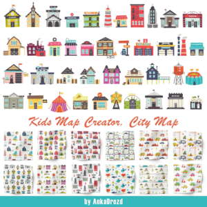 Kids Map Creator. City Map – MasterBundles