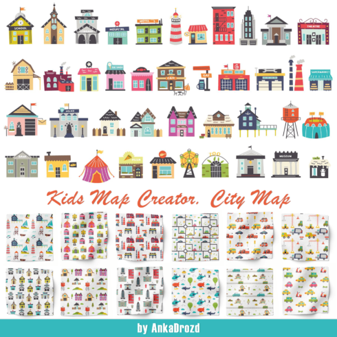 Kids Map Creator. City Map – MasterBundles